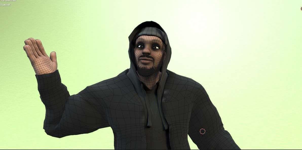 Cartoon male characters - Hip Hop Dancer free VR / AR / low-poly 3D ...