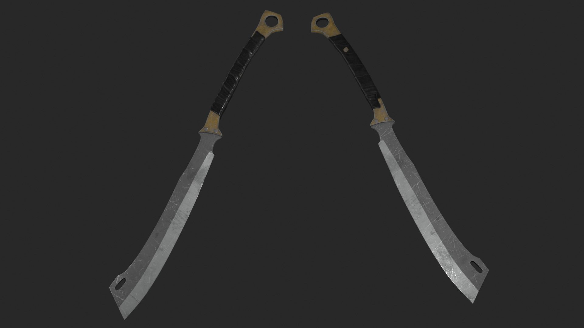 3D model Big metal cleaver knife LowPoly VR / AR / low-poly | CGTrader