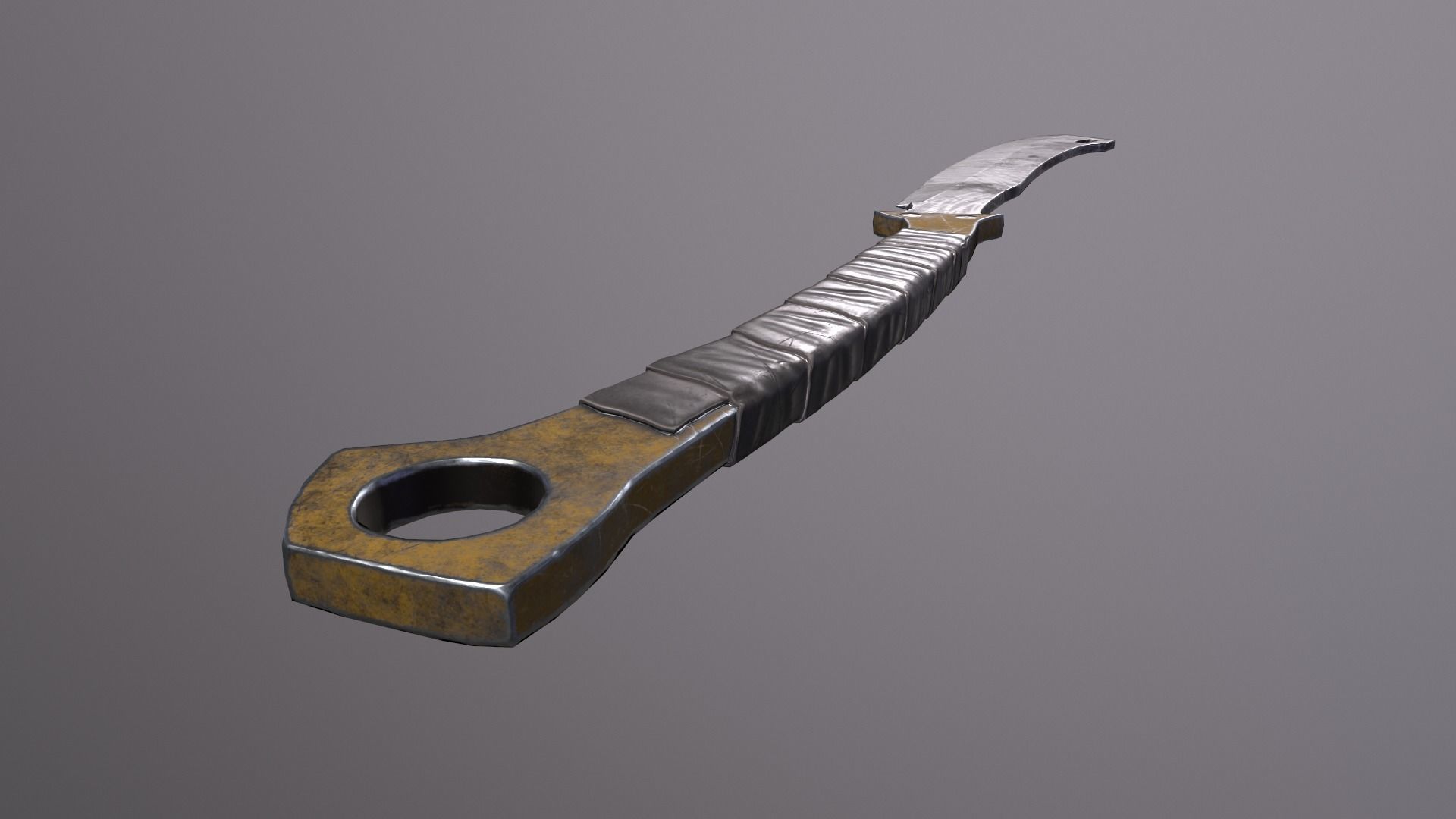3D model Big metal cleaver knife LowPoly VR / AR / low-poly | CGTrader