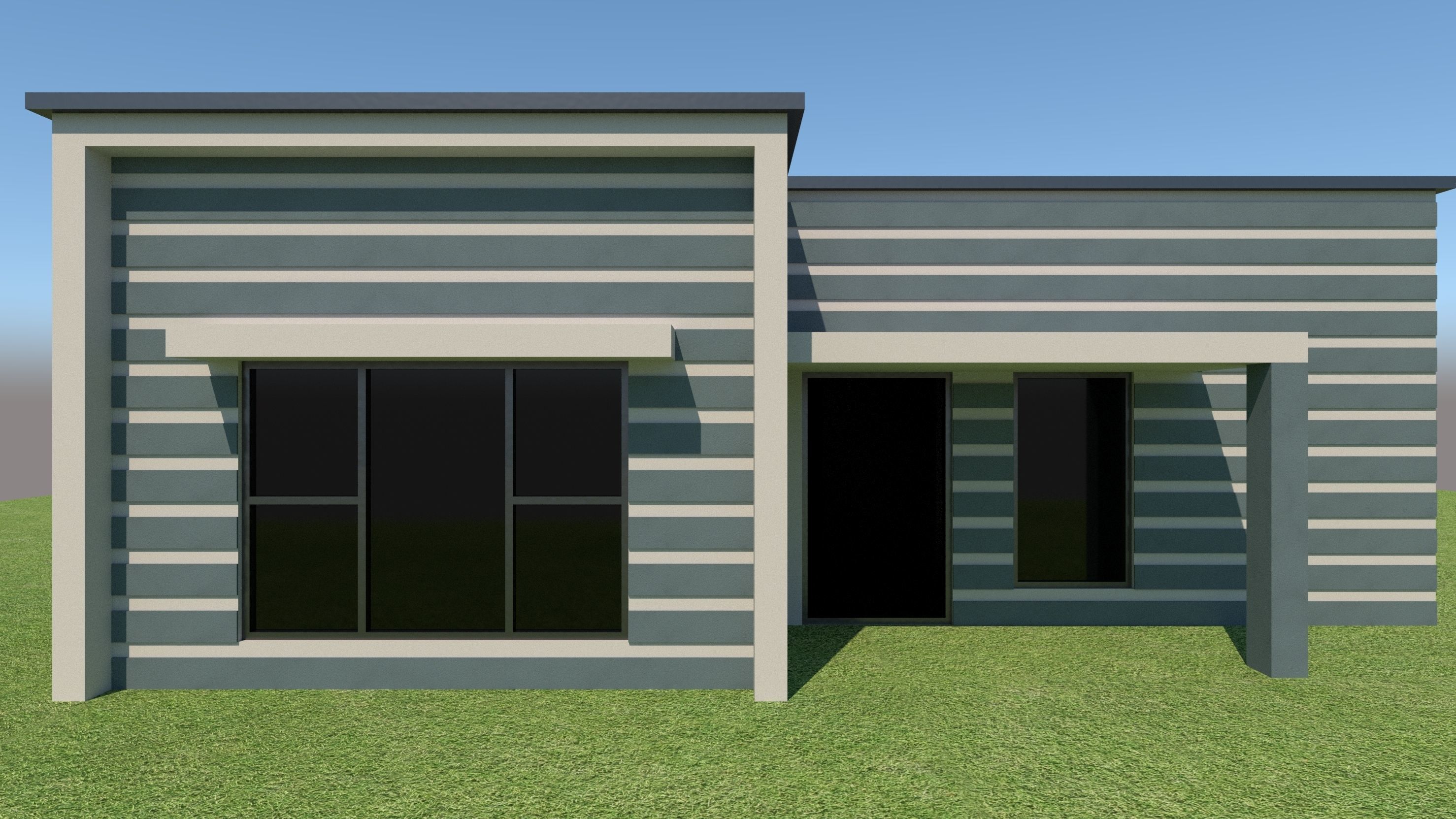 Modern Small House Design 3D model | CGTrader