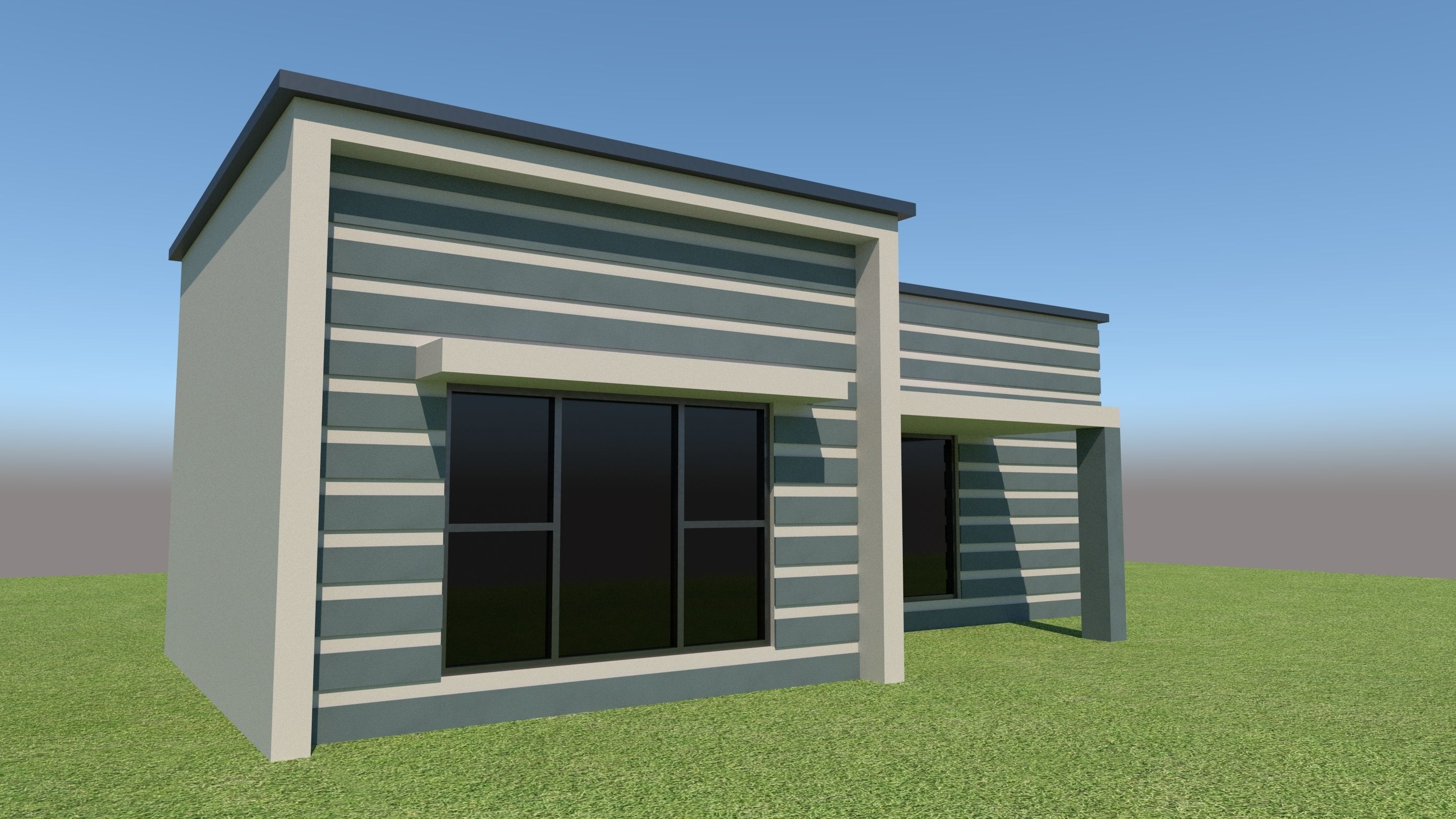 Modern Small House Design 3D model | CGTrader