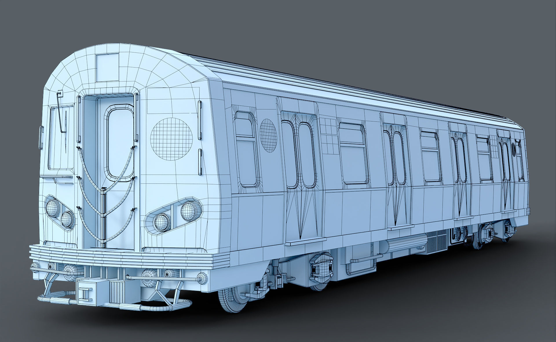 3D model Subway train with interior VR / AR / low-poly | CGTrader