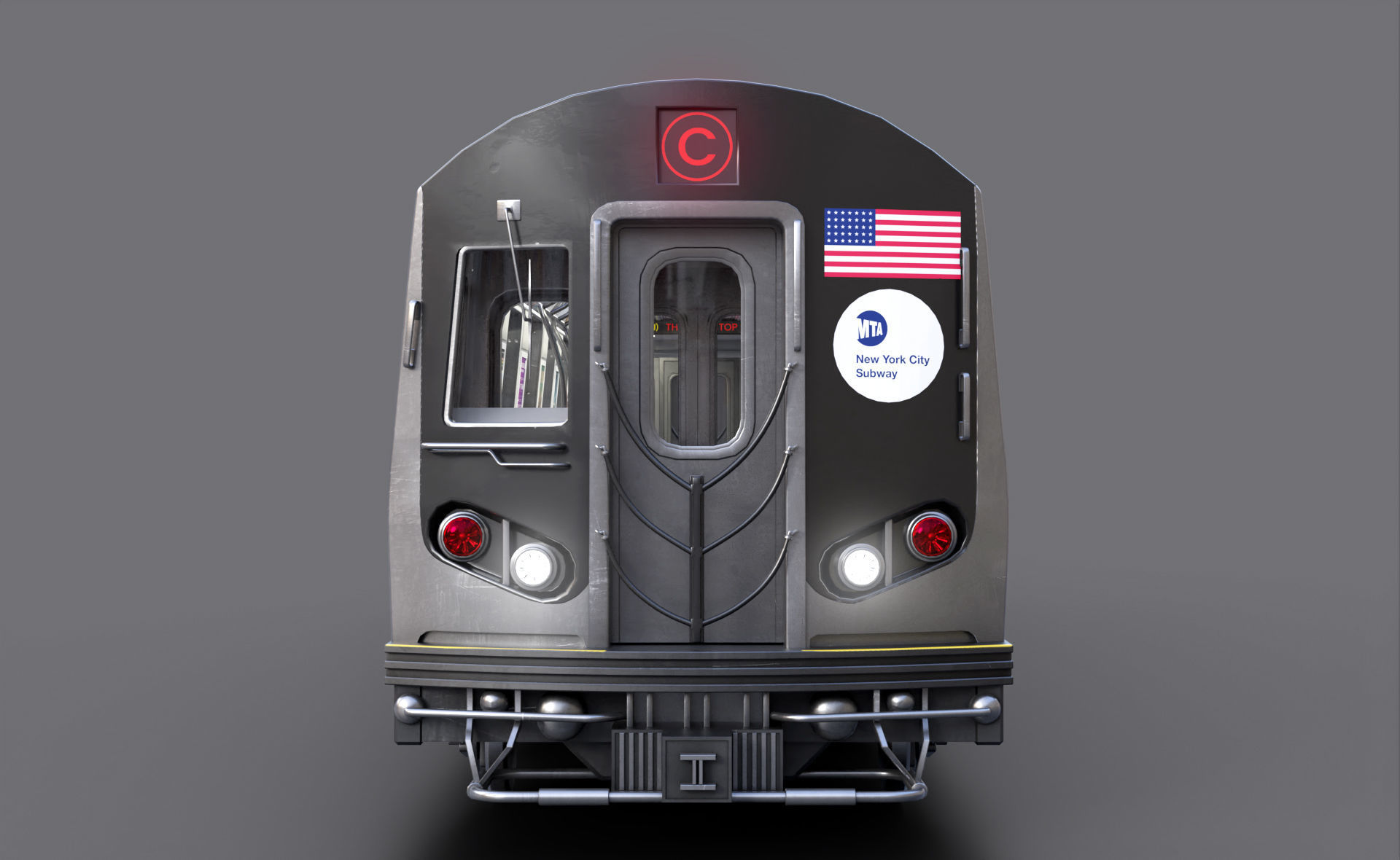3D model Subway train with interior VR / AR / low-poly | CGTrader
