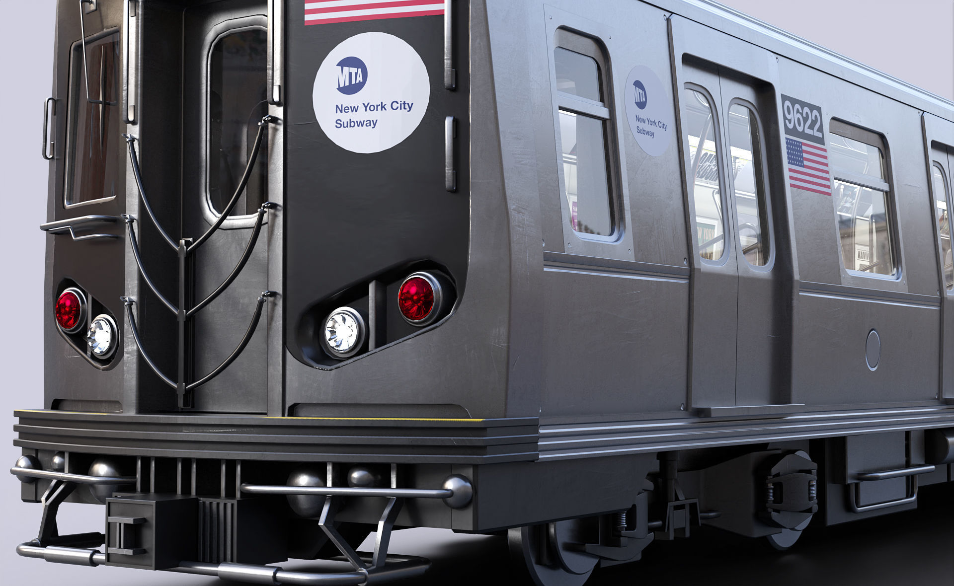 3D model Subway train with interior VR / AR / low-poly | CGTrader