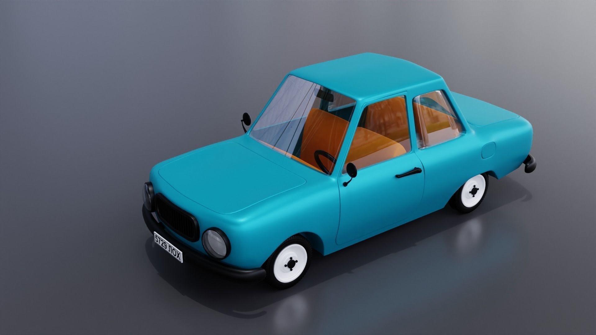 cartoon car free 3D model | CGTrader