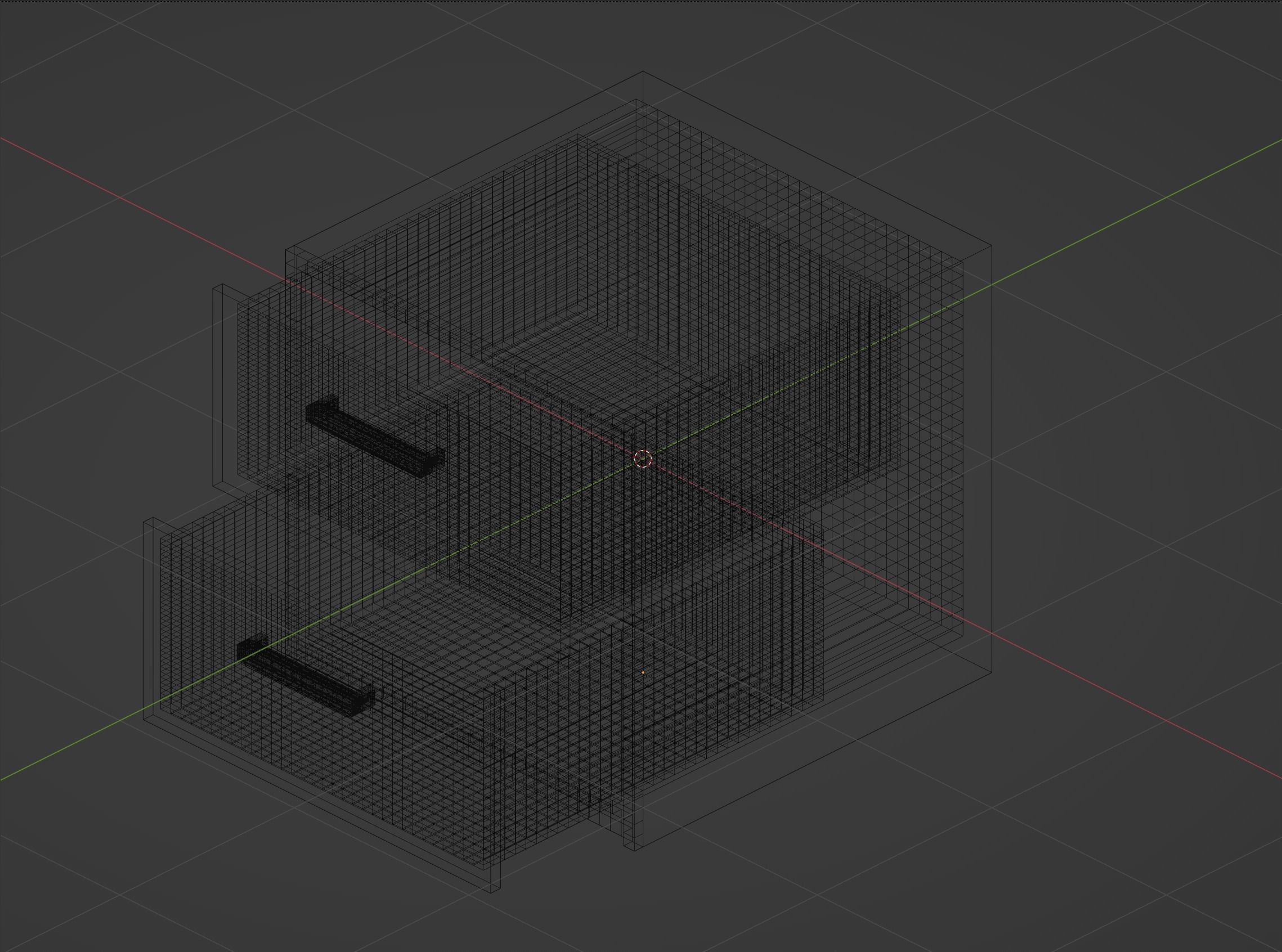 Low poly drawer cabinet 3D model 3D printable | CGTrader