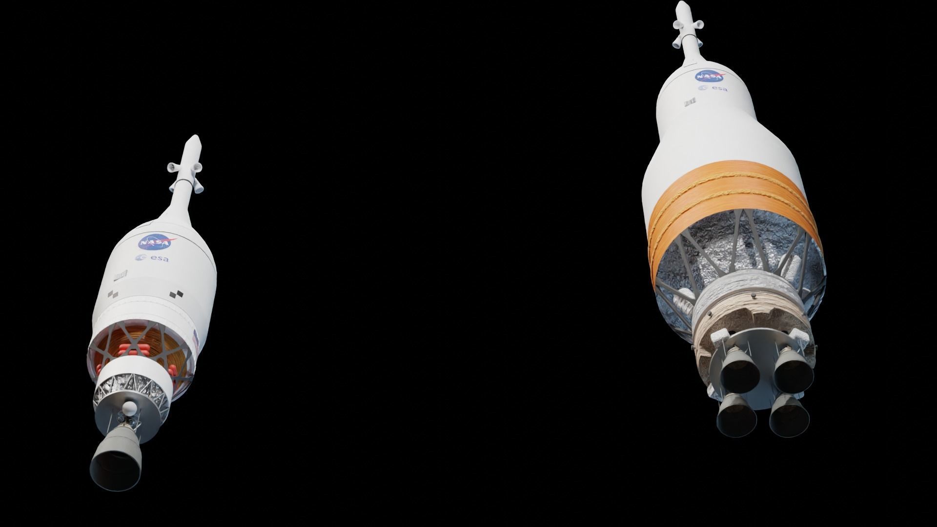 Artemis Rocket Family - SLS Block 1 and 1B 3D model | CGTrader