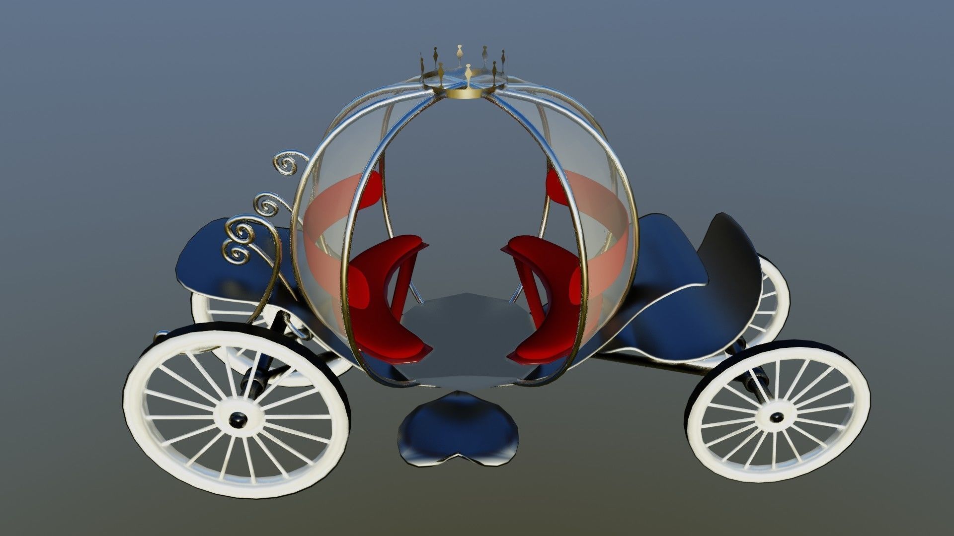 Wedding Princess Fantasy Carriage Vehicle Kutsche Hochzeit 3D model ...