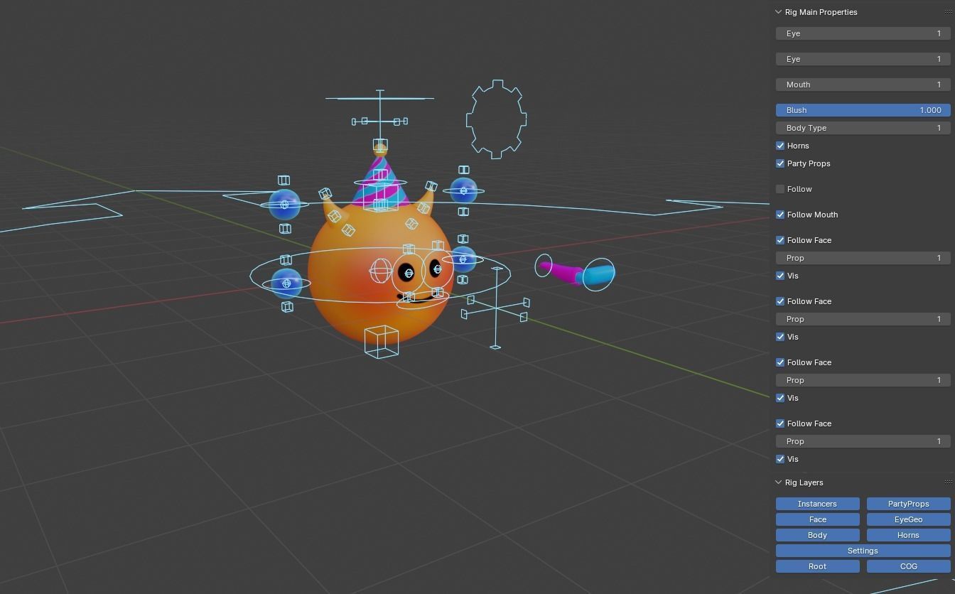 Emoji Rig 3D model rigged | CGTrader