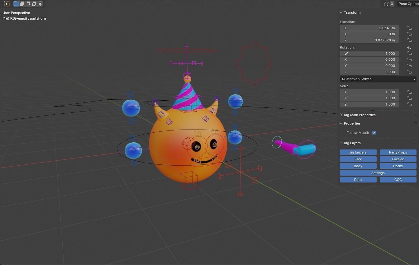 Emoji Rig 3D model rigged | CGTrader