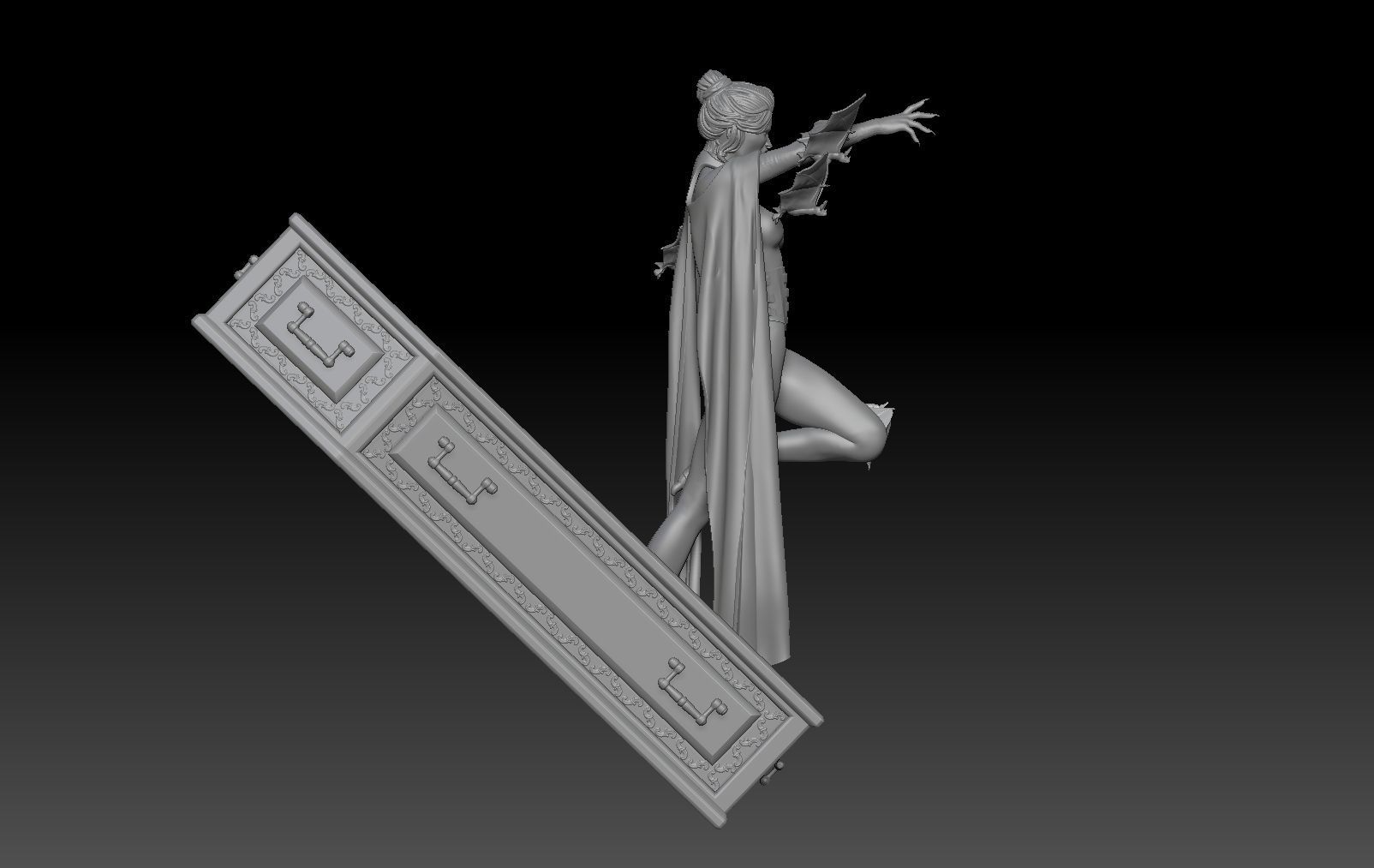 VAMPIRE GIRL HALLOWEEN 1 3D model 3D printable | CGTrader