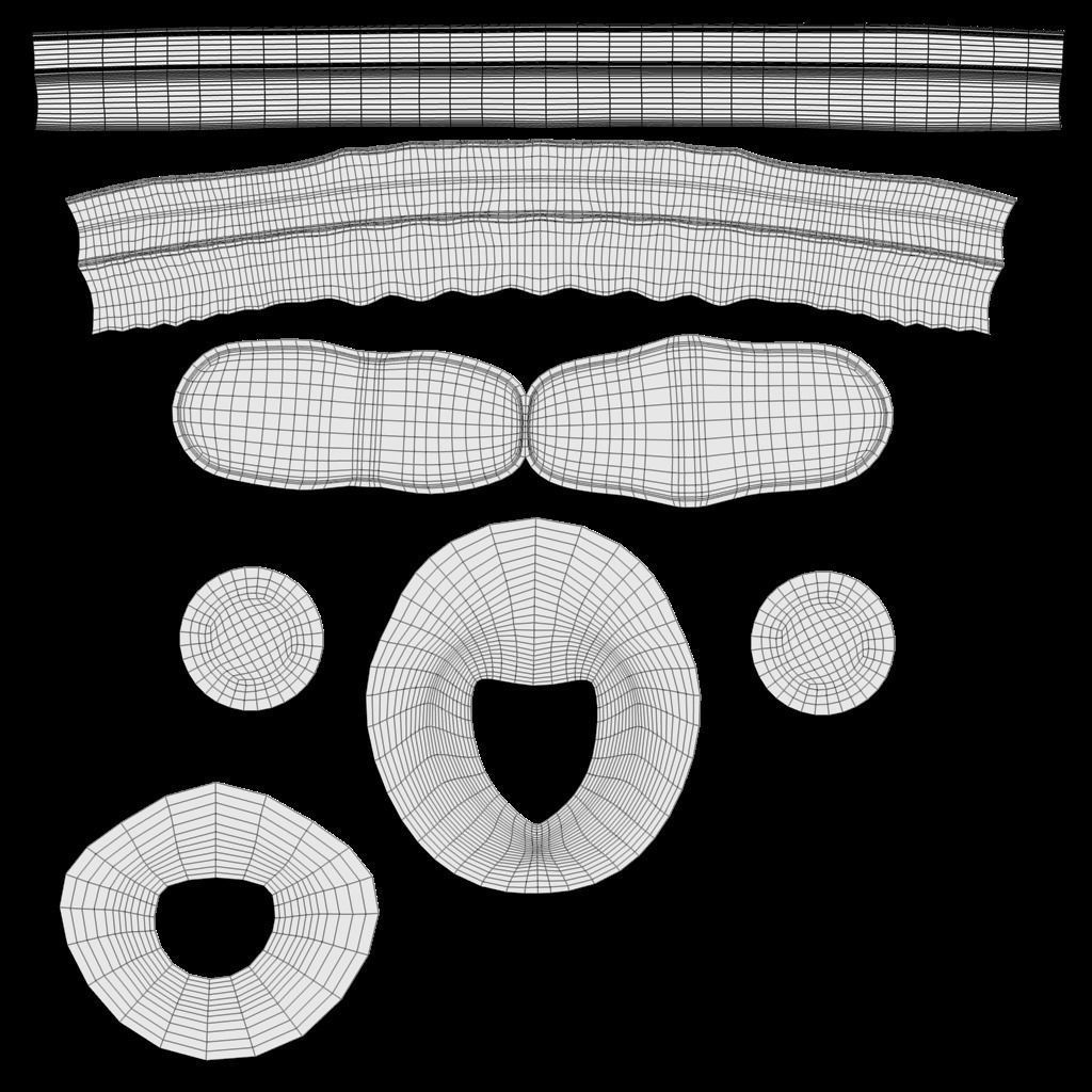 Heart collar 3D model | CGTrader