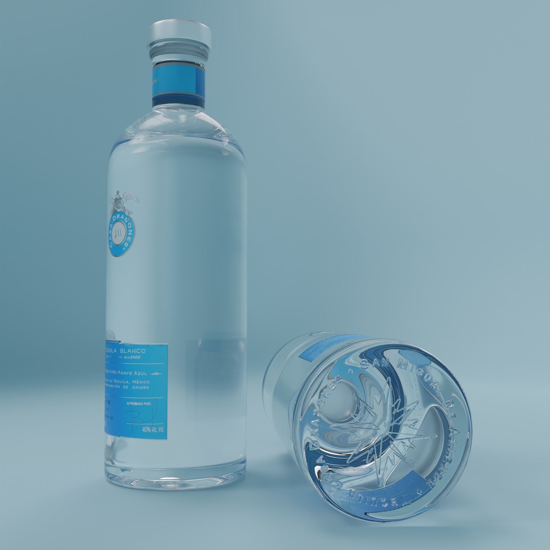 3D model Tequila Bottle VR / AR / low-poly | CGTrader