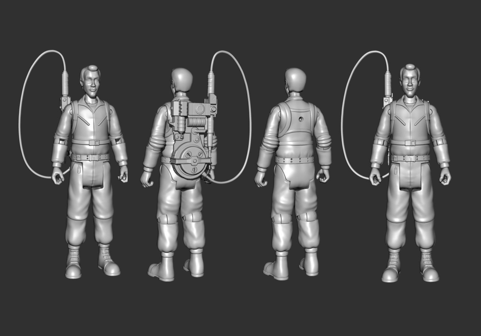 WINSTON ZEDDEMORE THE REAL GHOSTBUSTERS ACTION FIGURE 3D model 3D ...