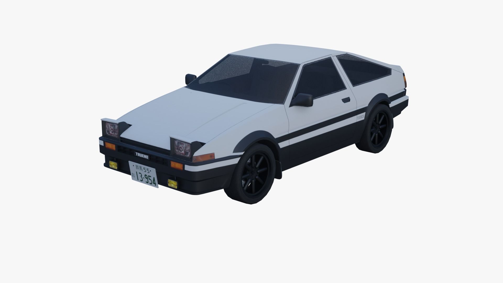 3D model TOYOTA AE86 Trueno VR / AR / low-poly | CGTrader
