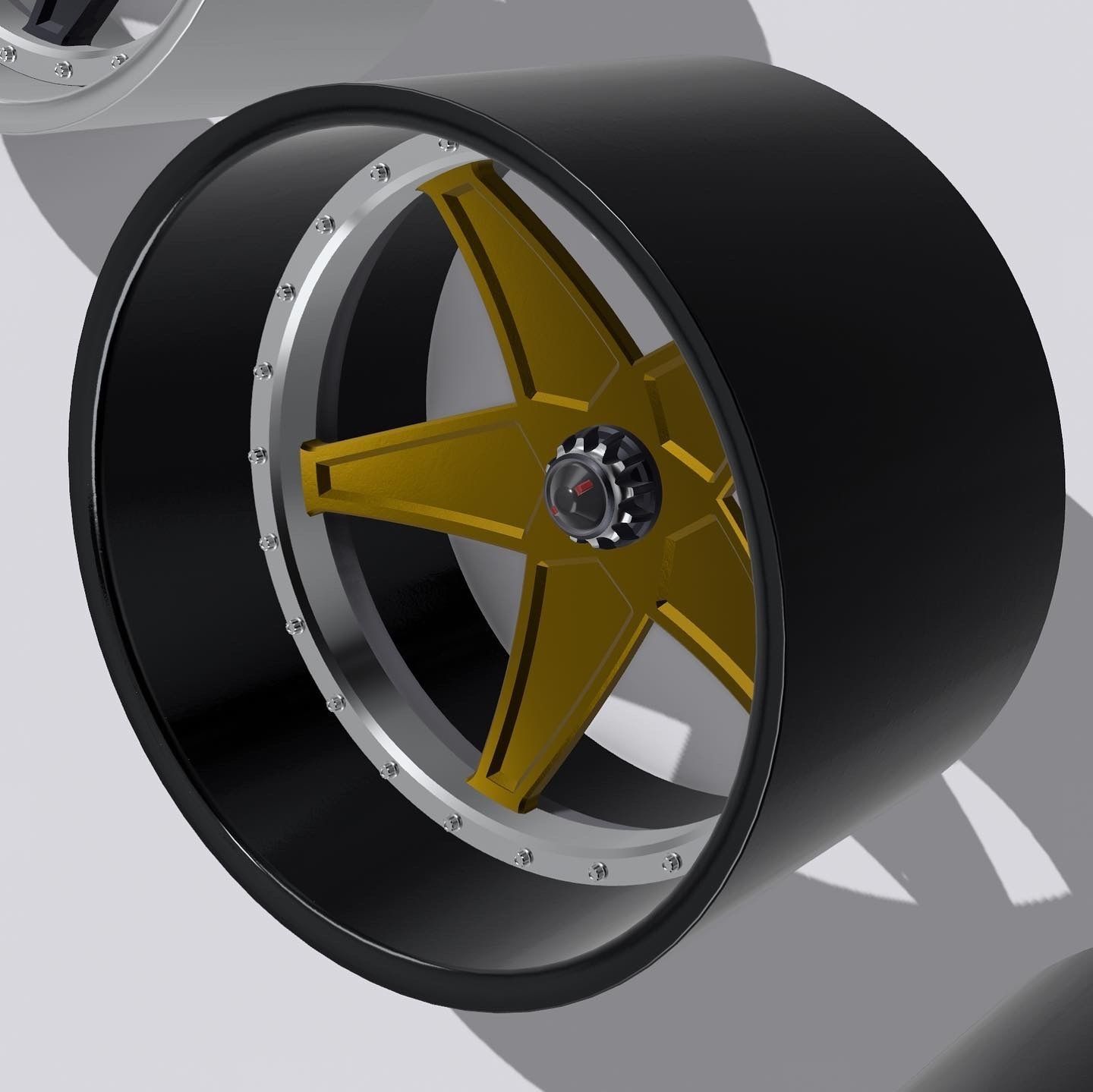 20inch Concave Testarossa Wheels 3 offsets w Tires 3D model 3D ...