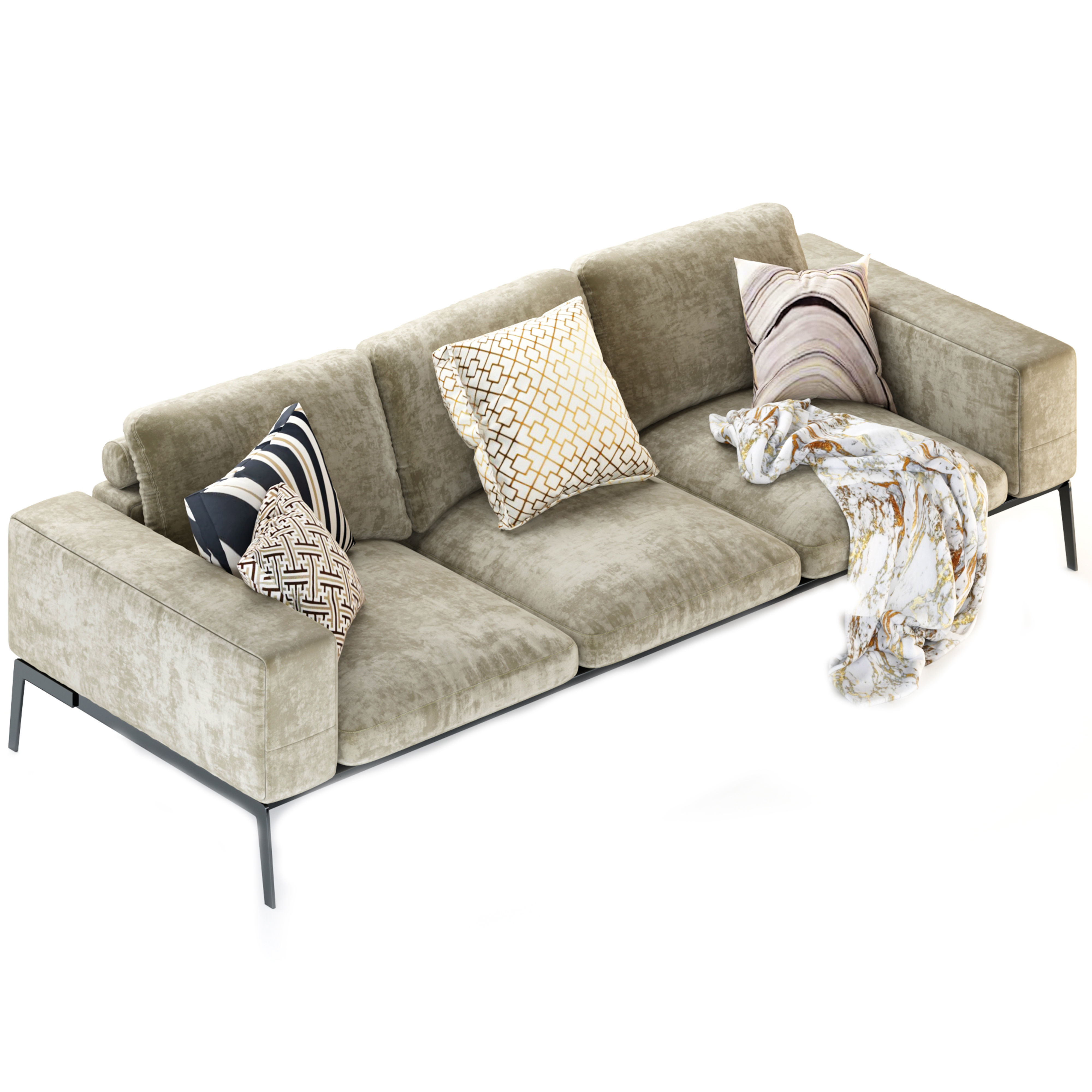 Sofa Lifesteel Flexform 3D model | CGTrader