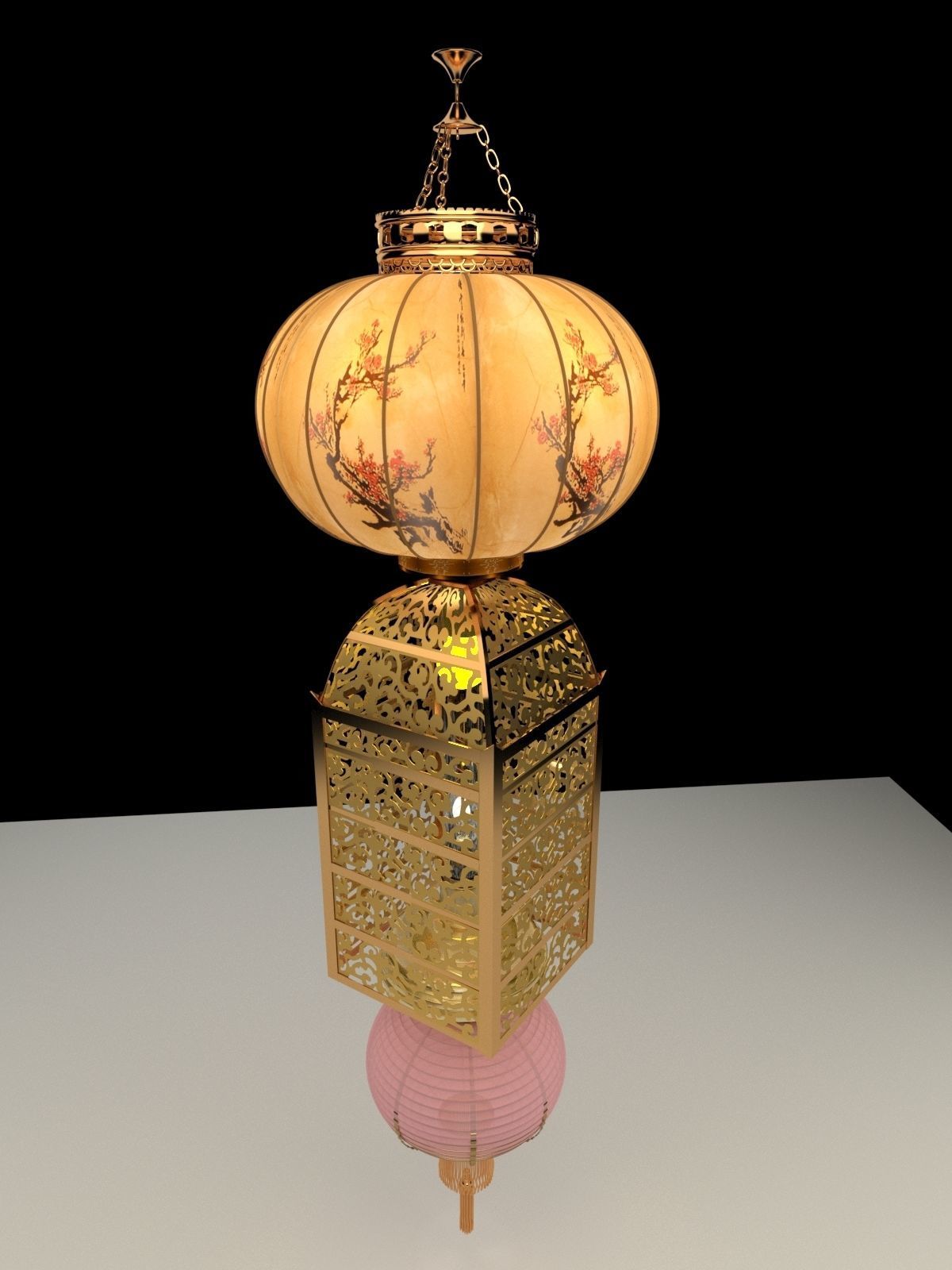 Chinese lantern 3D model | CGTrader