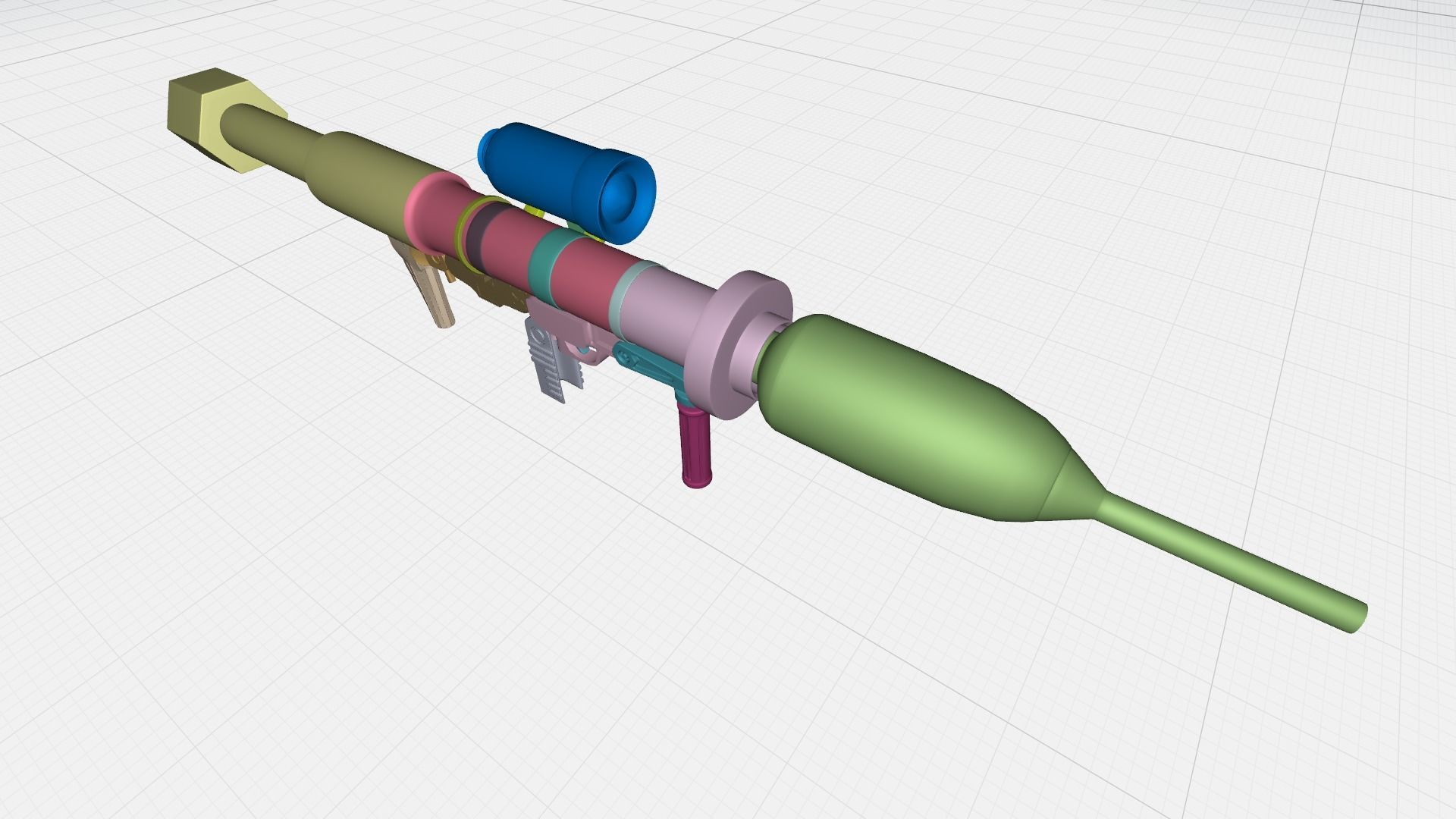 Panzerfaust 3 model grenade launcher 3D model | CGTrader