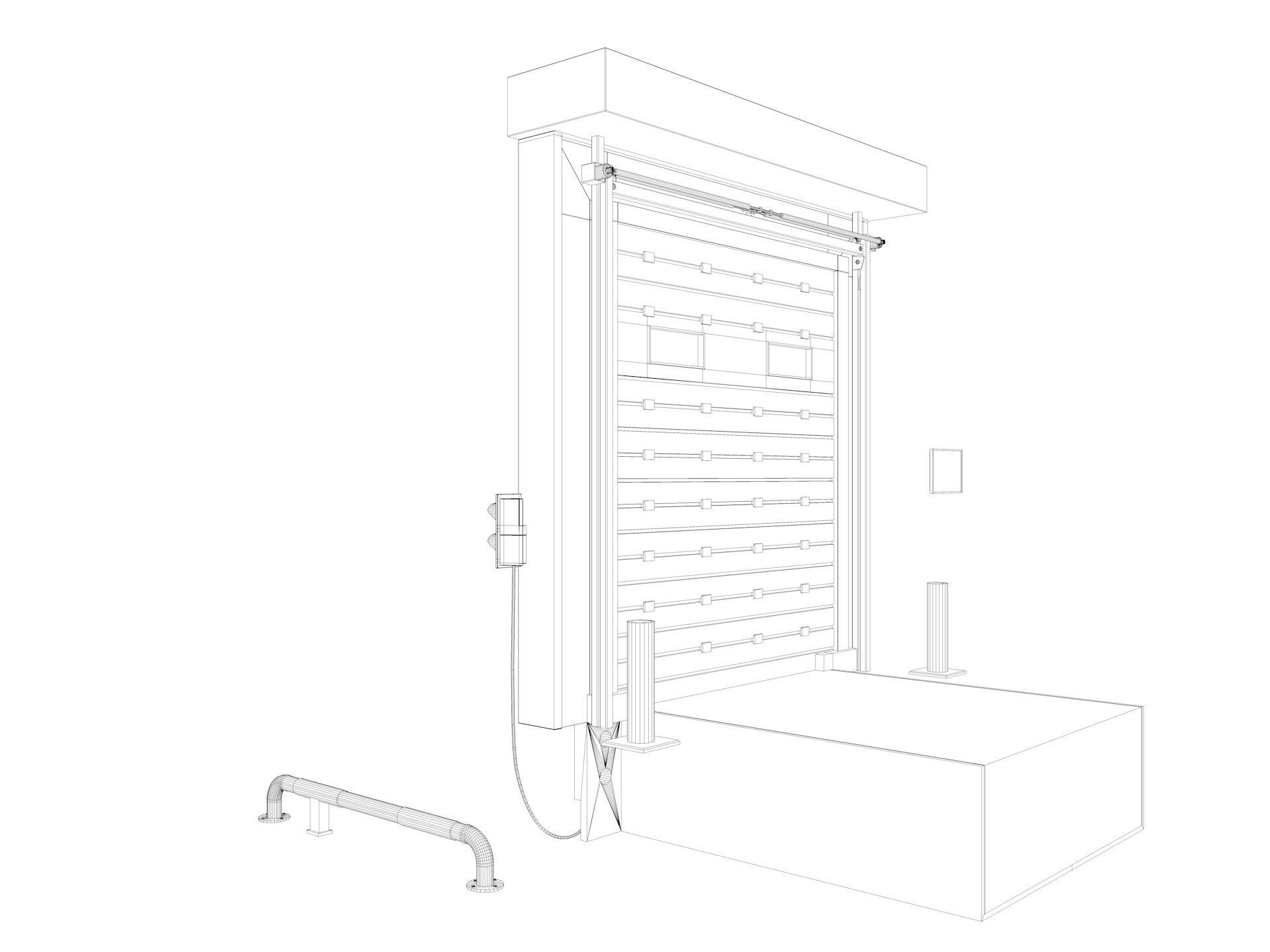 3D model Loading Dock Door VR / AR / low-poly | CGTrader
