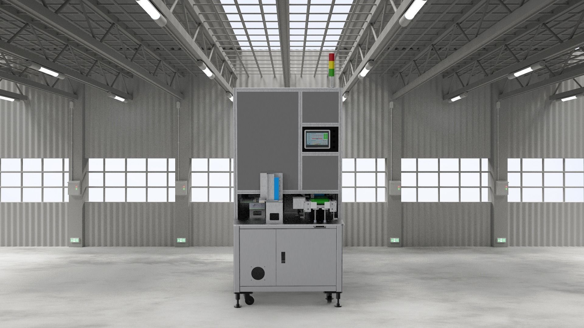 Lithium battery packing machine 3D model | CGTrader