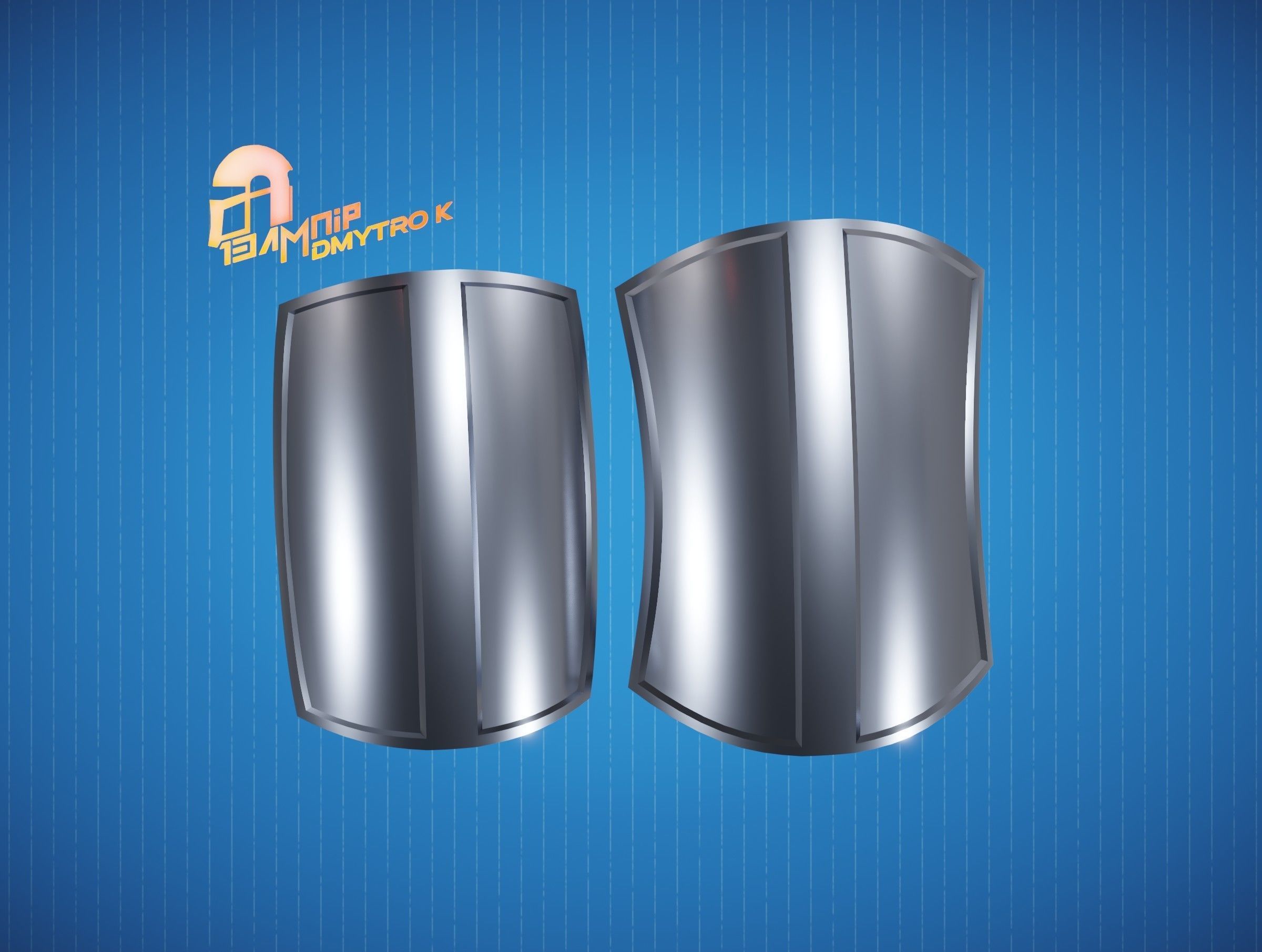 Custom Mandalorian Thigh Armor 3D model 3D printable | CGTrader