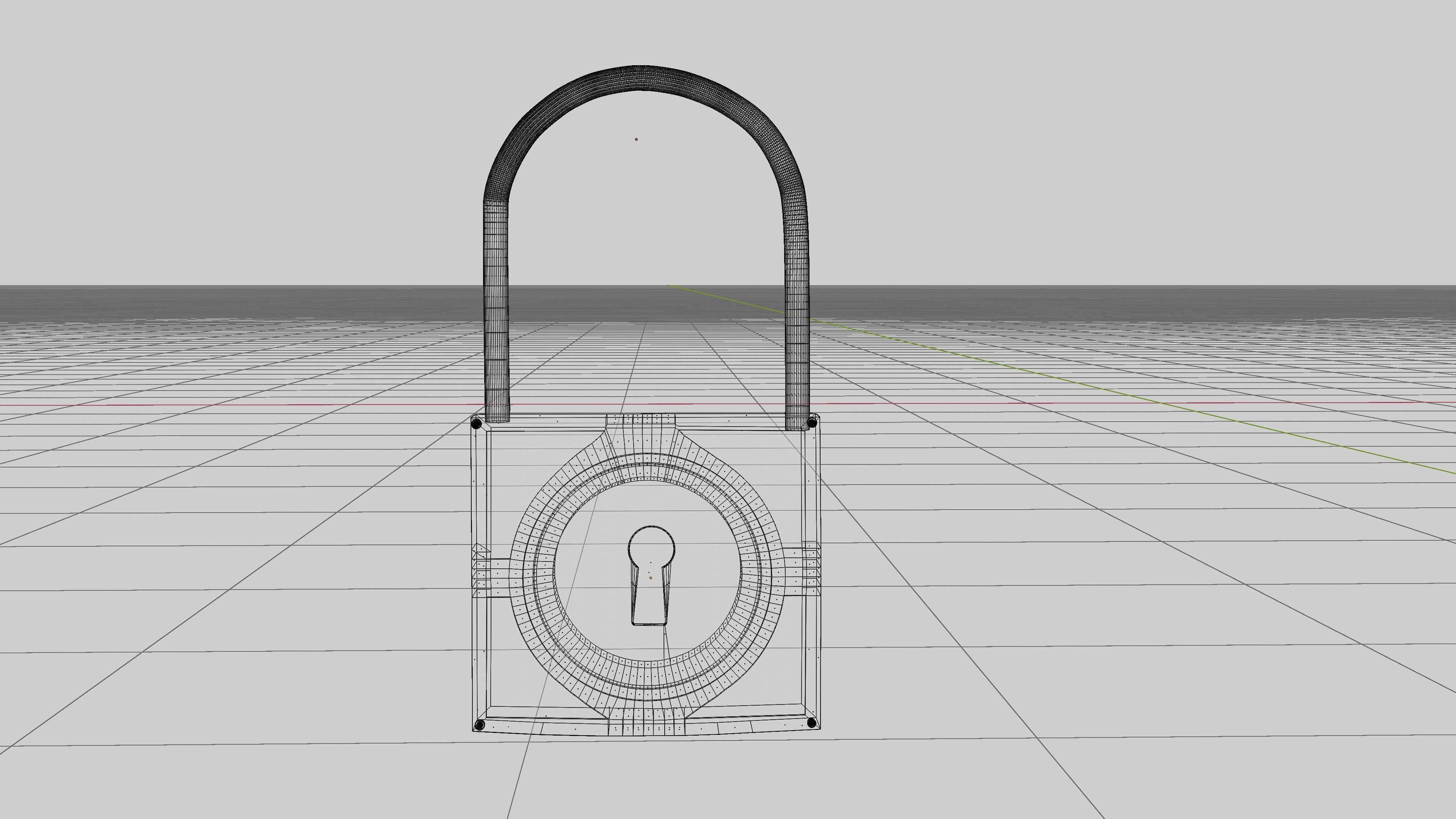 old rusty lock 3d model 3D model | CGTrader