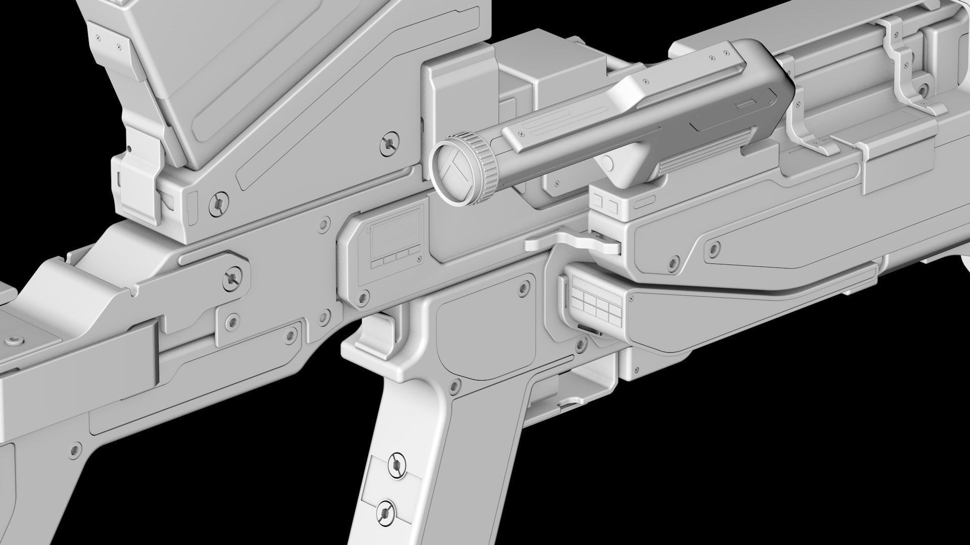 XF5 Weapon 3D model | CGTrader