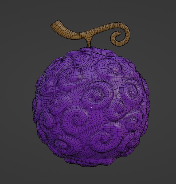 3D model gomu gomu or gum gum Devil fruit from One piece VR / AR / low ...
