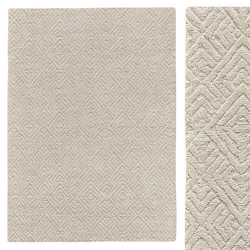 TALSARI HAND-KNOTTED SILK WOOL RUG 3D model | CGTrader