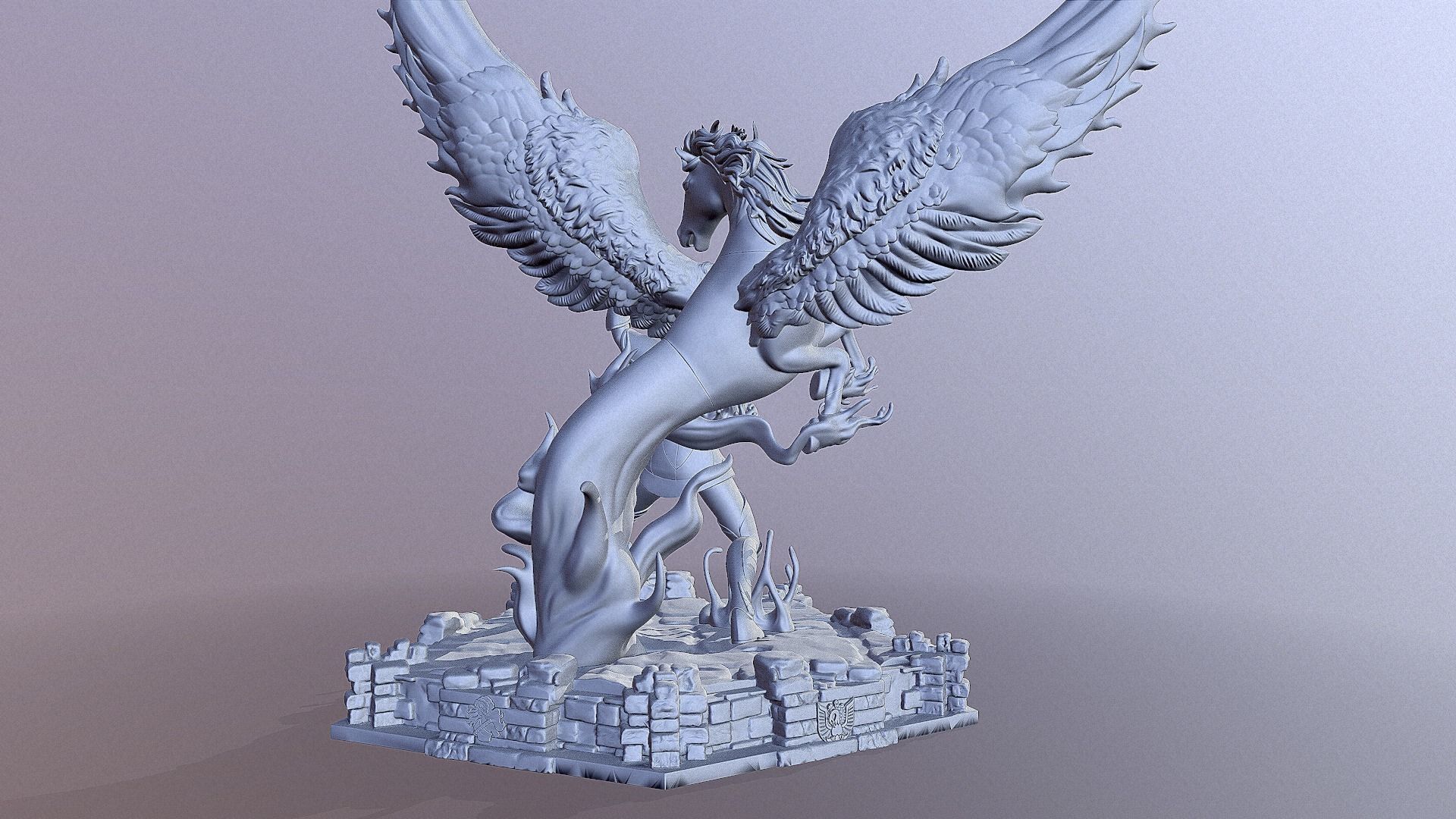 Seiya First Armor and Pegasus 3D model 3D printable | CGTrader