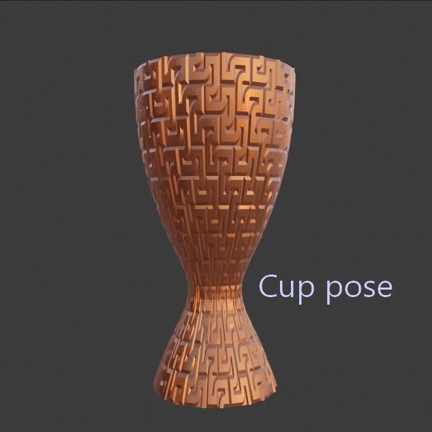 Square texture vases 3D model 3D printable | CGTrader