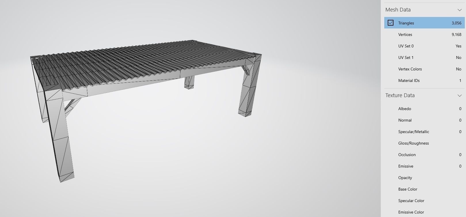 3D model bamboo bed 3d model Created in Autodesk Maya VR / AR / low ...