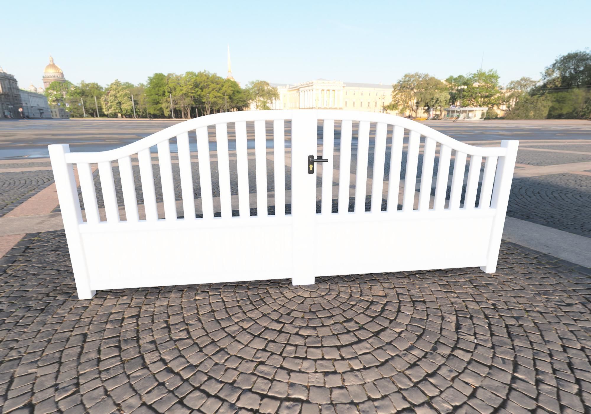 3D model White arc gate for house VR / AR / low-poly | CGTrader