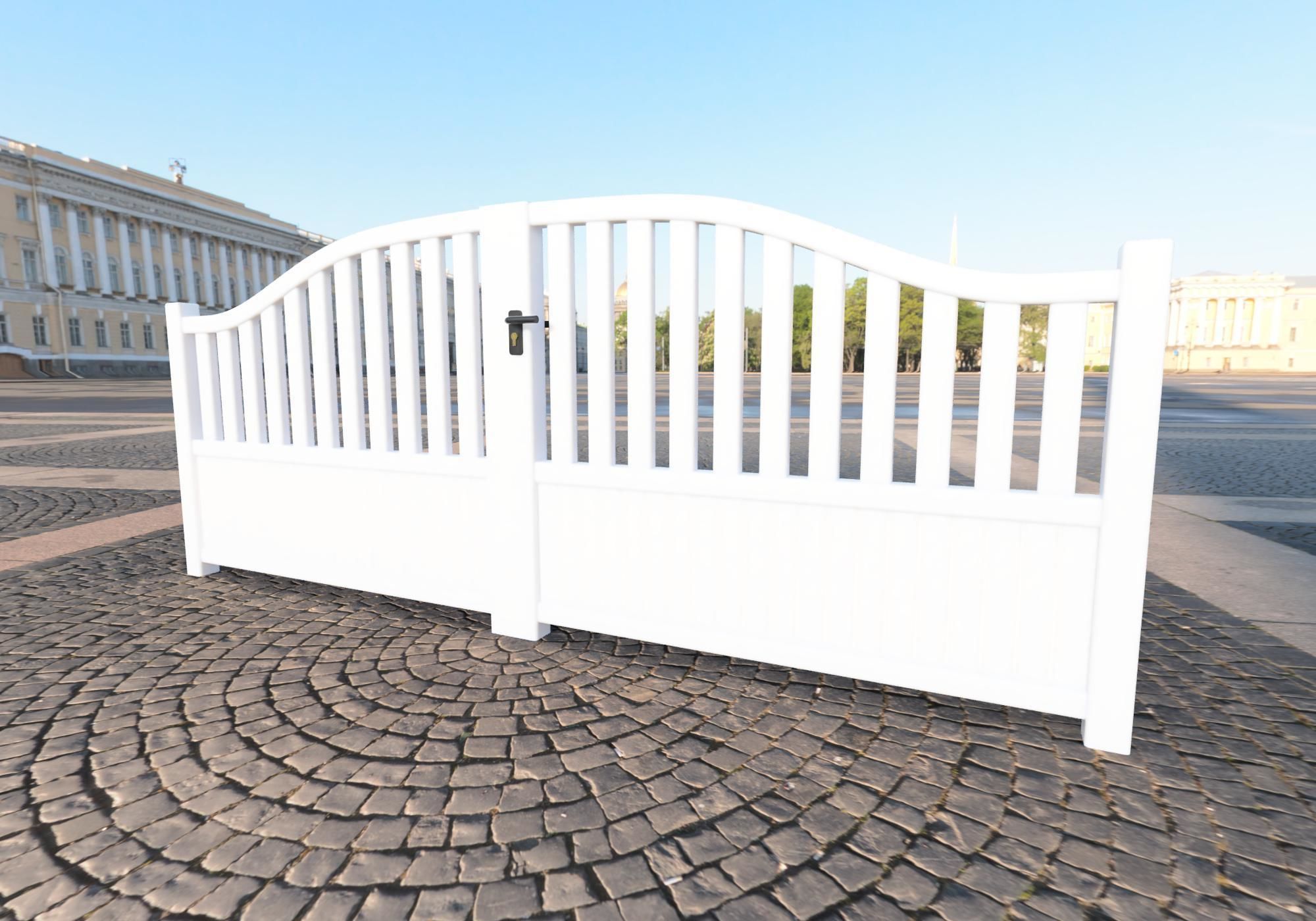 3D model White arc gate for house VR / AR / low-poly | CGTrader