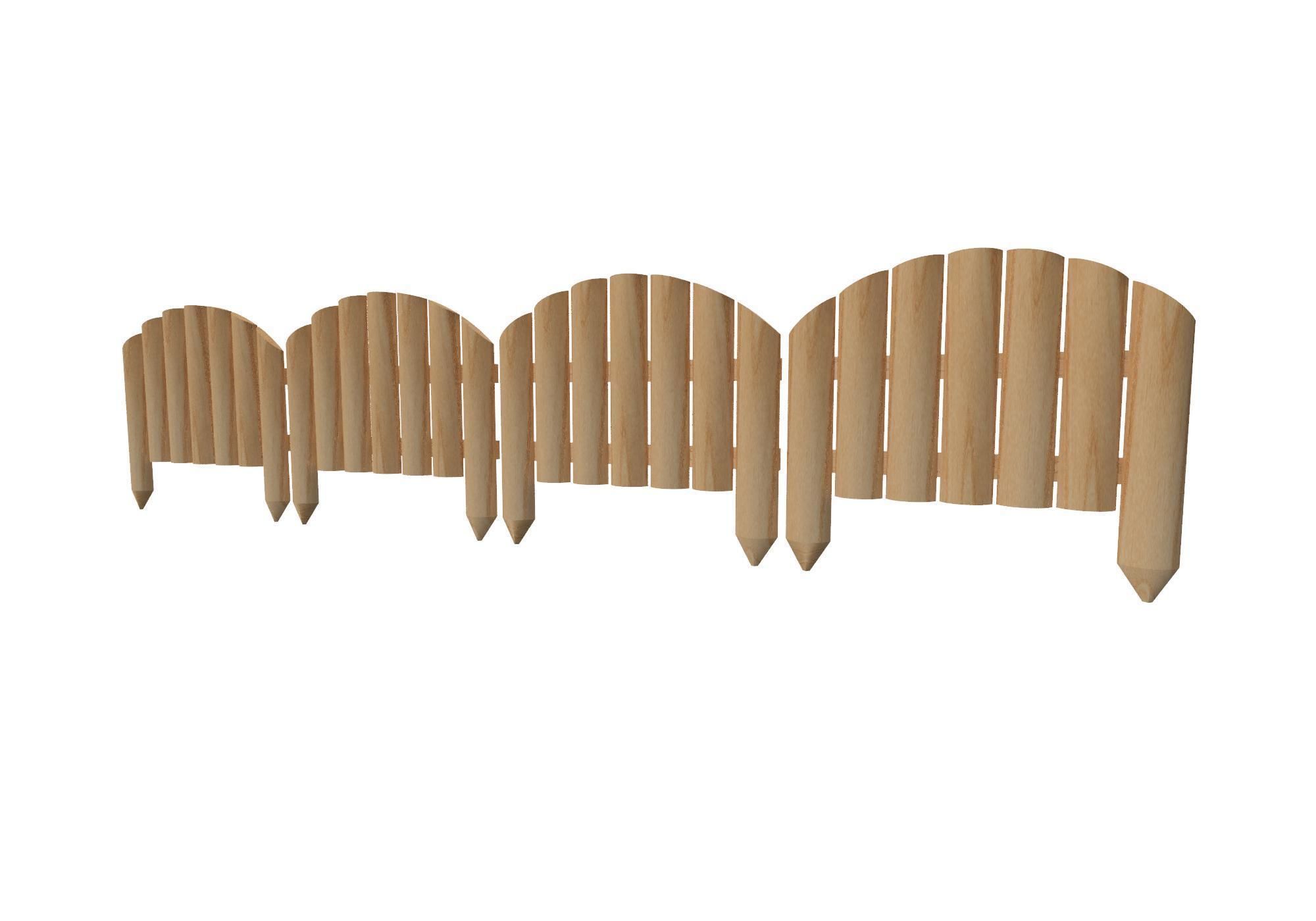 3D model Wooden arc garden border VR / AR / low-poly | CGTrader