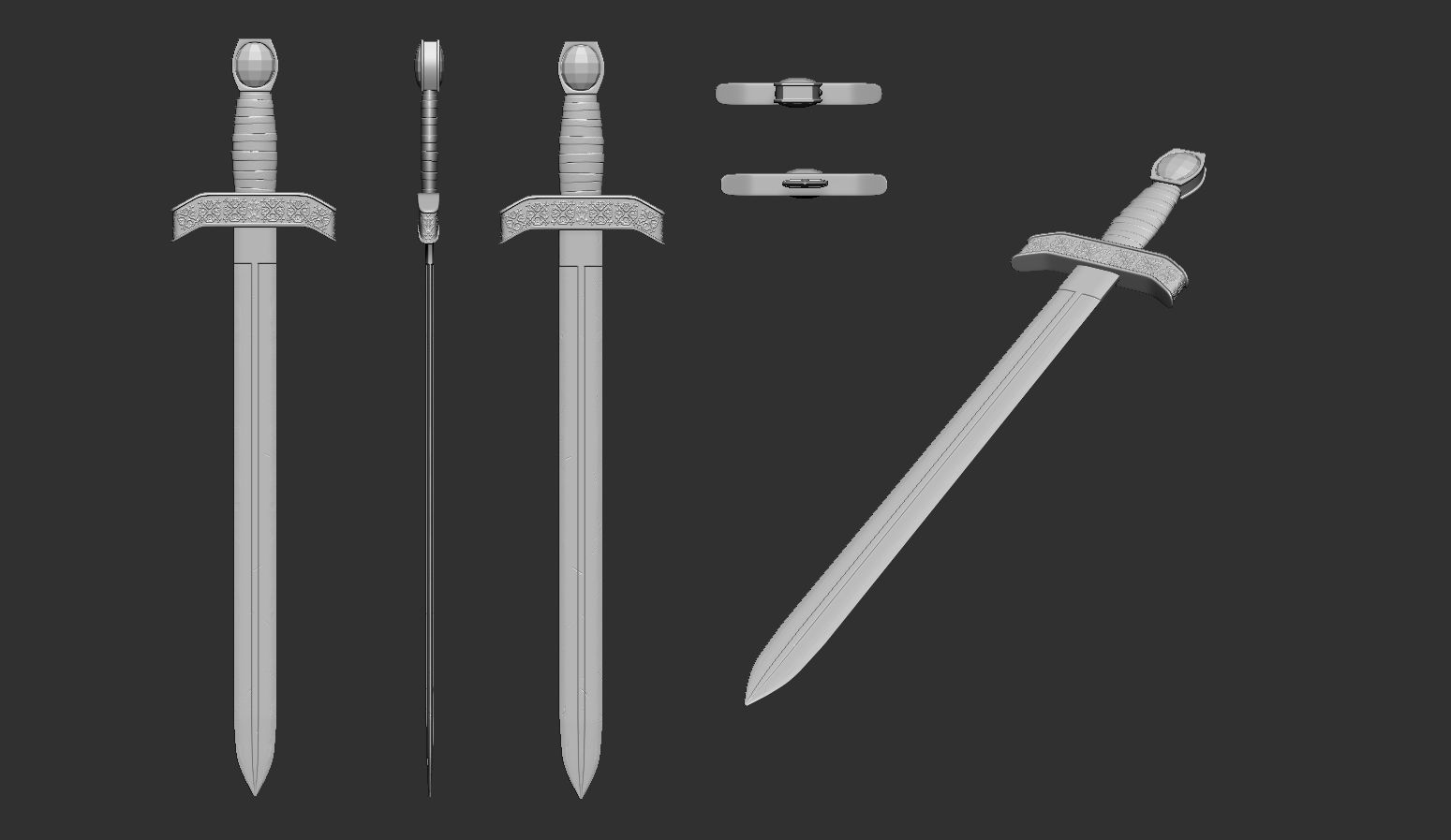 Medieval Sword 3D model | CGTrader