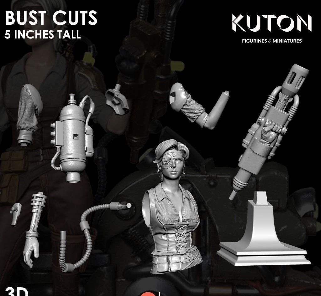 VIOLA kuton figure with motorcycle 3D model 3D printable | CGTrader