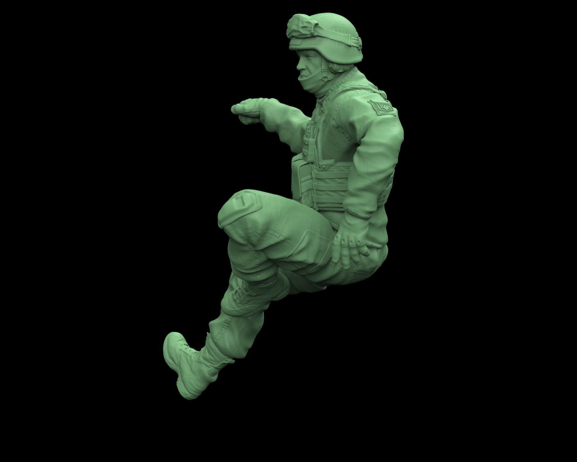 UKRAINIAN Tank gunner 3D model 3D printable | CGTrader