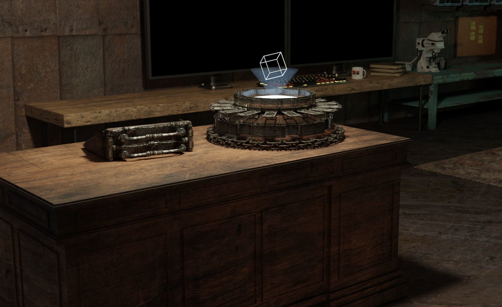 Hologram Machine 3D model | CGTrader