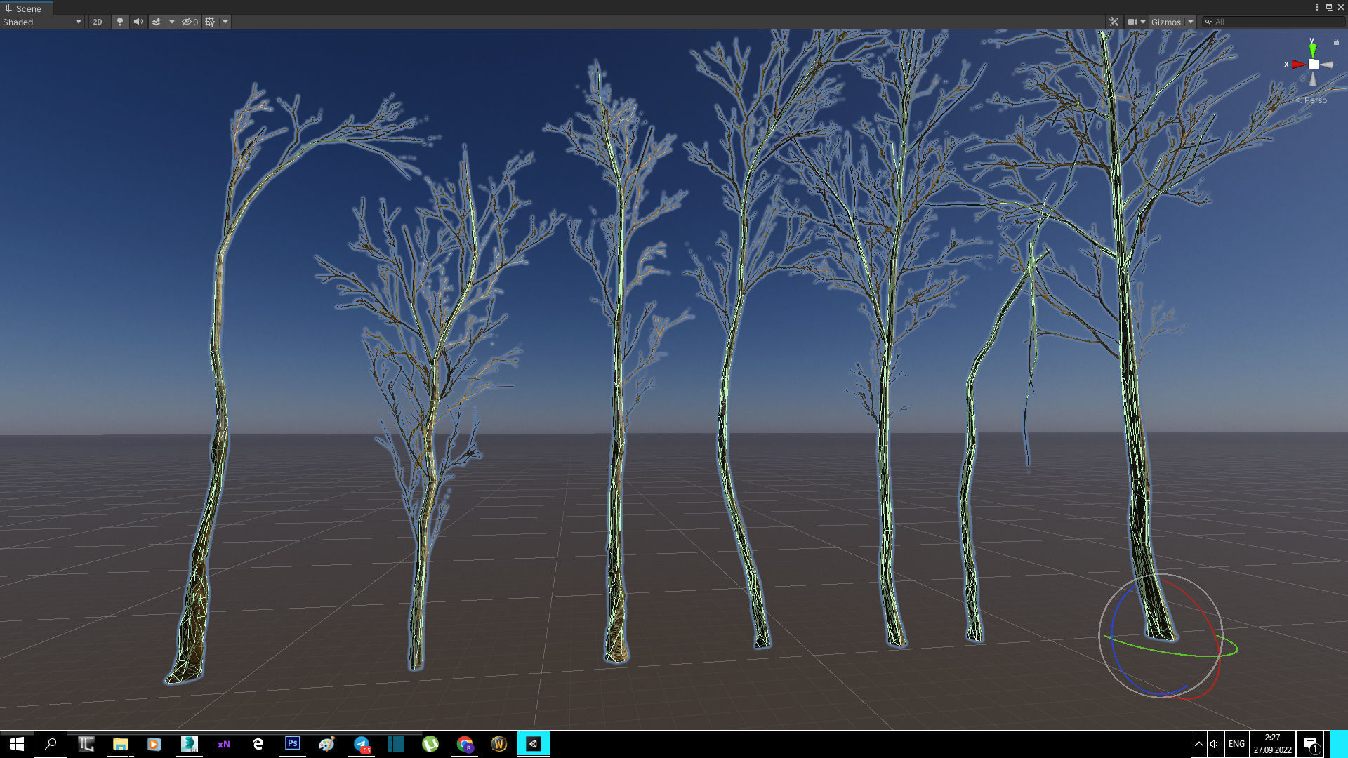 3D model 7 Dry Forest tree HDRP VR / AR / low-poly | CGTrader