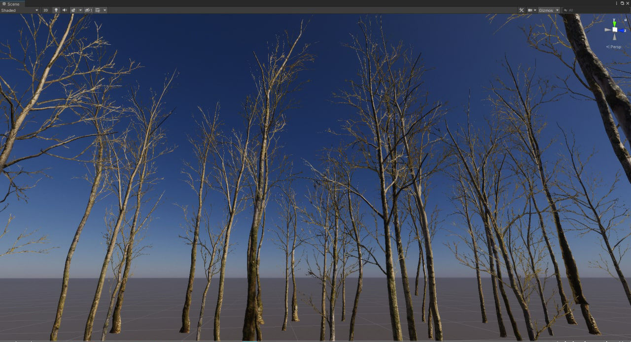 3D model 7 Dry Forest tree HDRP VR / AR / low-poly | CGTrader