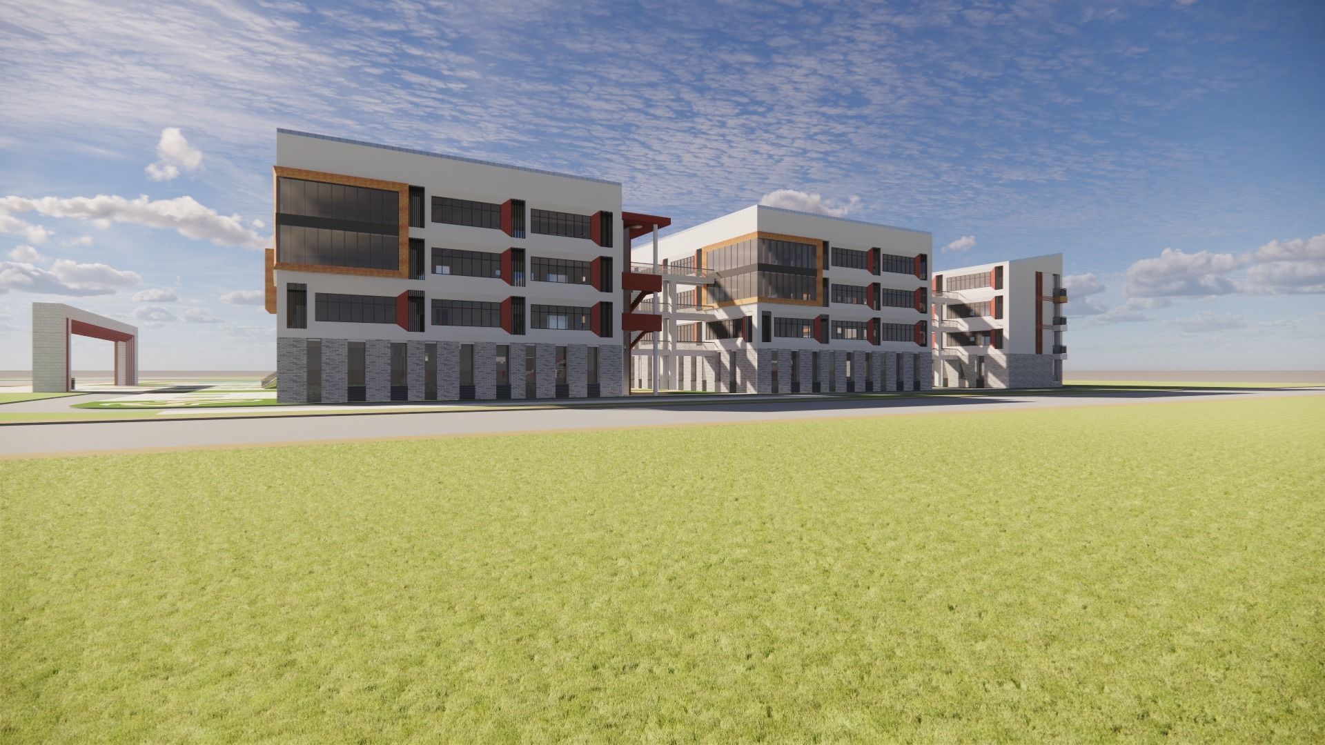 ACADEMY-primary school design 3D model | CGTrader