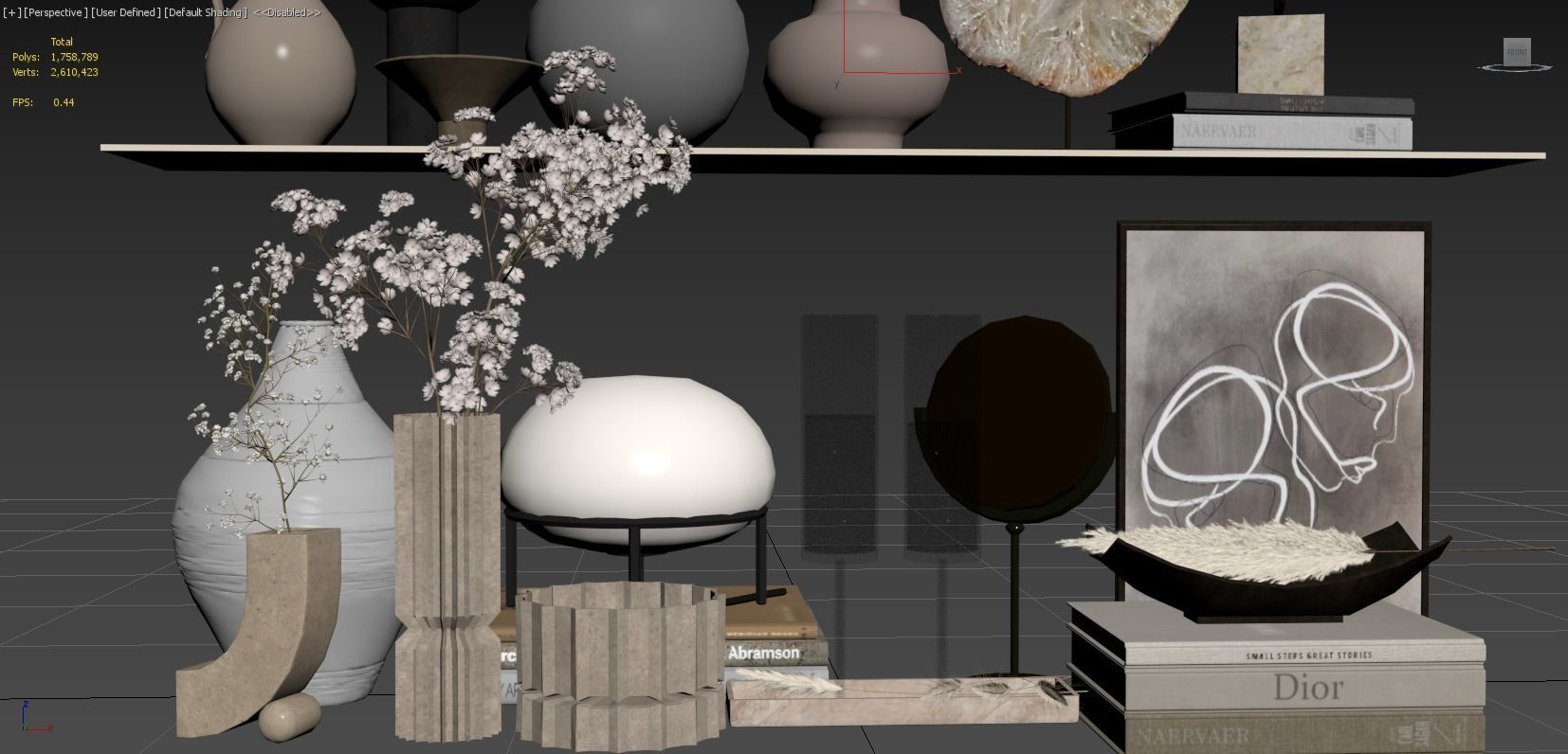 Decor Set 095 3D model | CGTrader