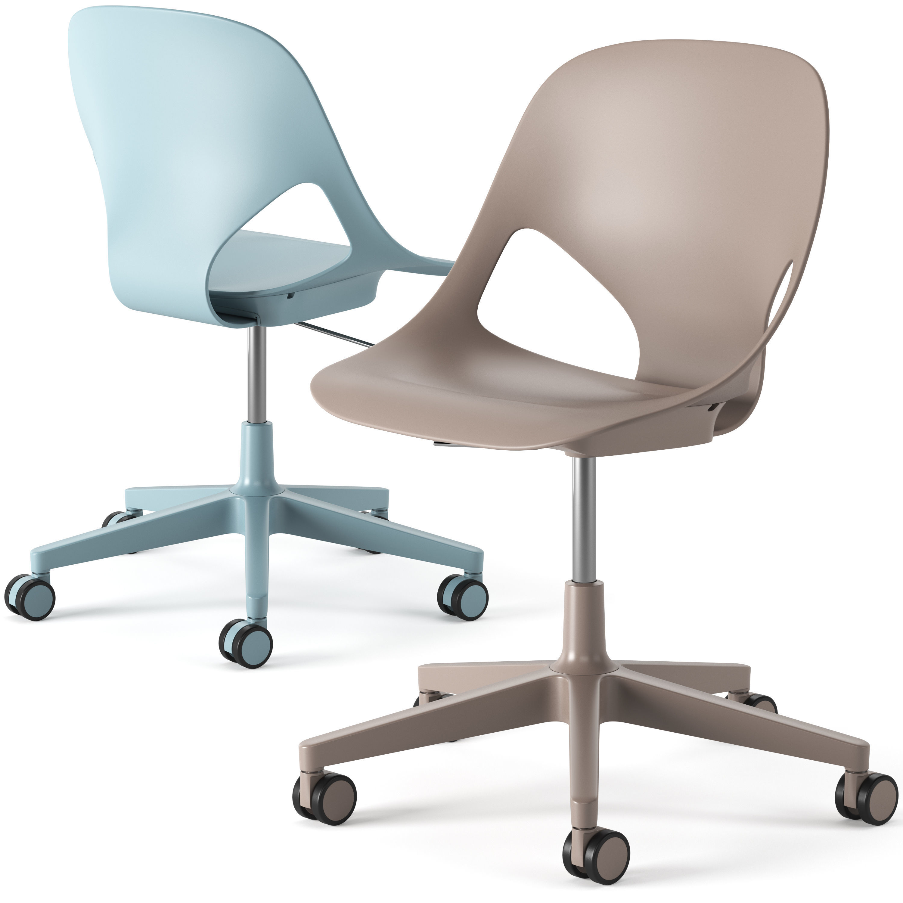 Zeph Chair Armless By Herman Miller 3D model | CGTrader