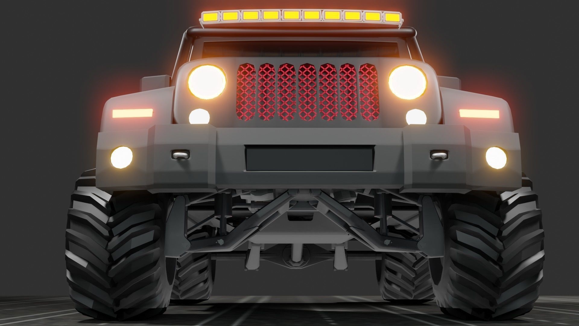 jeep wrangler free VR / AR / low-poly 3D model animated rigged | CGTrader