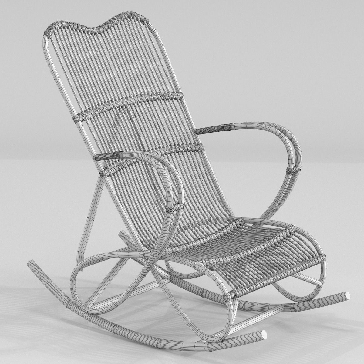 Louisiane Rattan chair 3D model | CGTrader