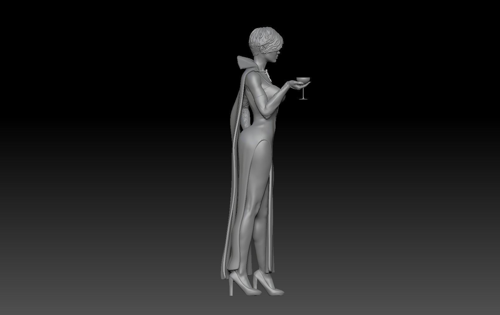 VAMPIRE GIRL HALLOWEEN 3 3D model 3D printable | CGTrader