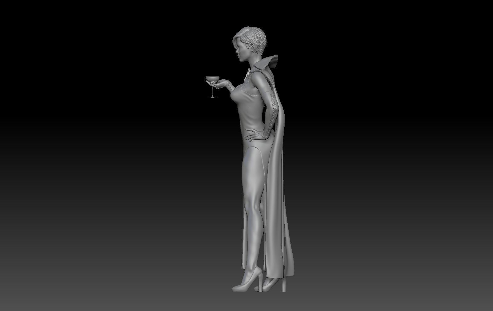 VAMPIRE GIRL HALLOWEEN 3 3D model 3D printable | CGTrader