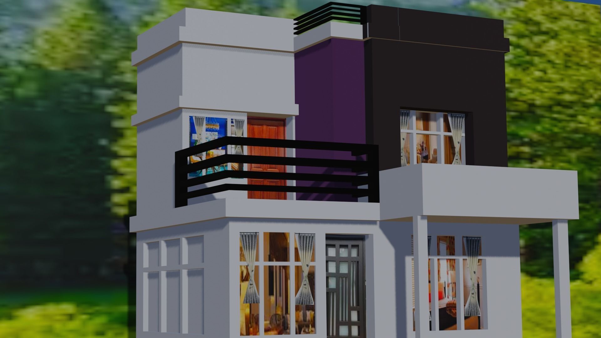 house design for gaming free 3D model | CGTrader